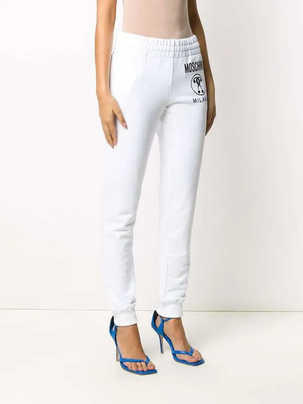 Moschino Printed Sweatpants - White
