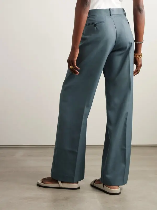 ST. AGNI Tailored Wide Leg Trousers - Grey
