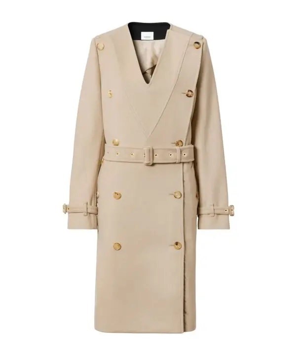 Burberry Double-breasted Trench Coat - Light Brown