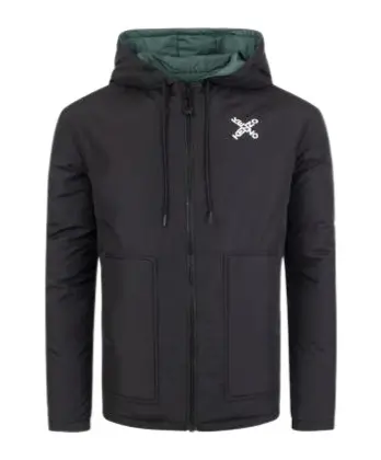 Kenzo Long-sleeved Hooded Jacket - Black
