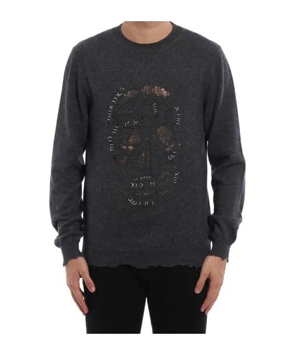 Alexander McQueen Skull Punk Piercing Sweater