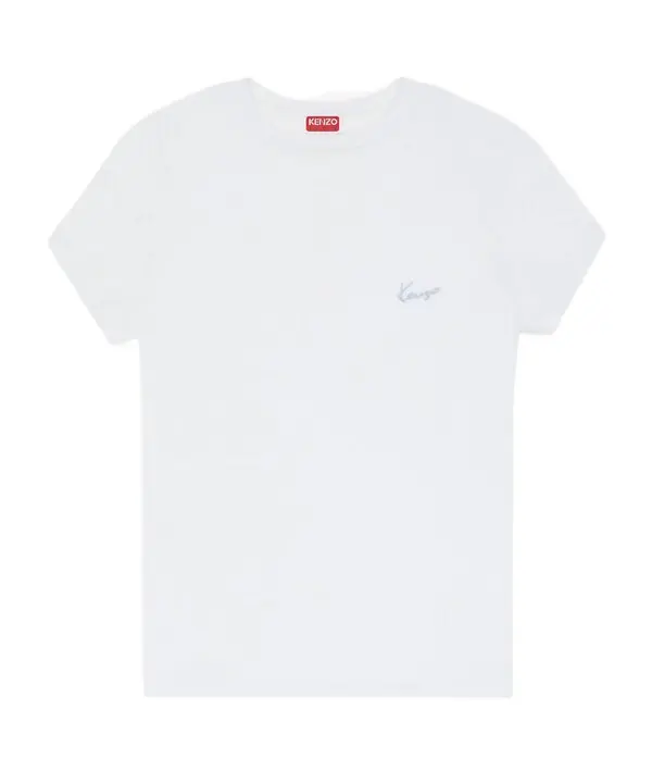 Kenzo Logo Embroidered T-shirt
