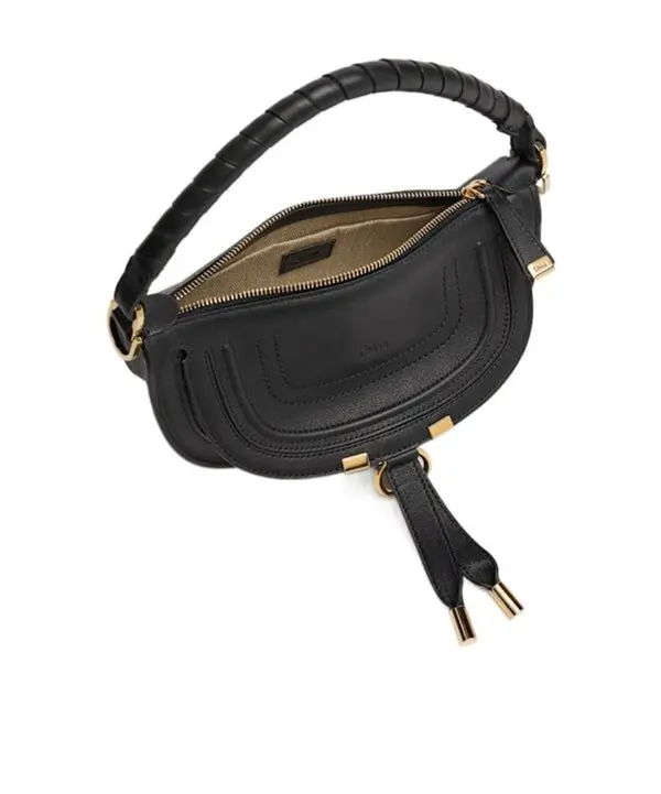 Chloé Medium Marcie Smooth Leather Bag - Black