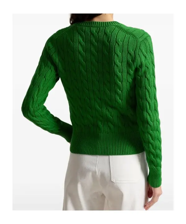 Polo Ralph Lauren Cable Knit Buttoned Cardigan - Green