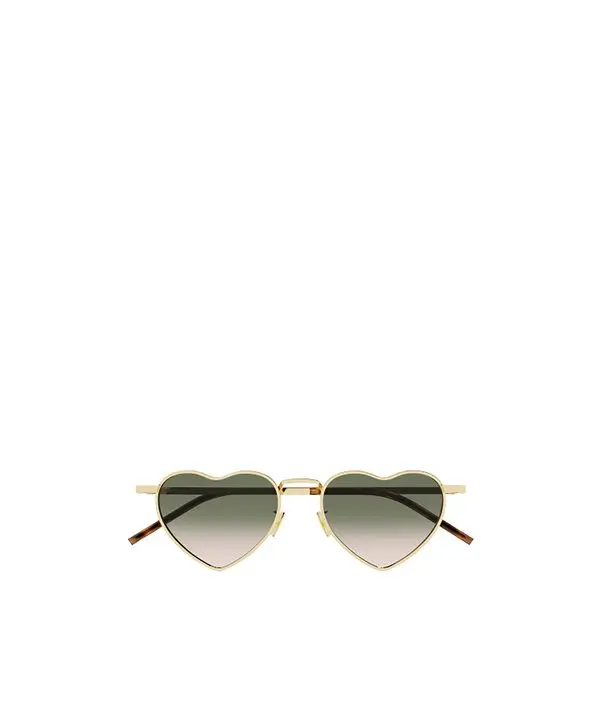 Saint Laurent Loulou Heart-shape Sunglasses - Nude
