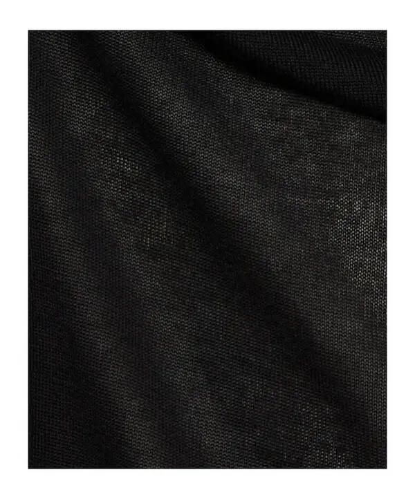 TOTEME Lyocell Blend Knit T-shirt - Black