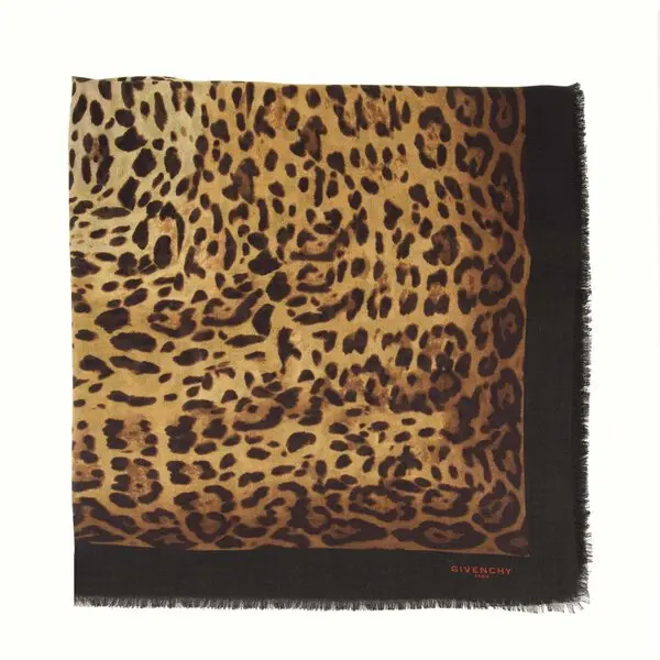 Givenchy Animal Print Square Scarf