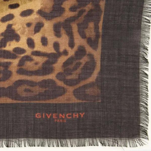 Givenchy Animal Print Square Scarf