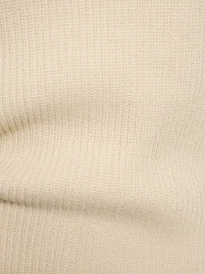JIL SANDER Rib Knitted Vest With Detachable Collar