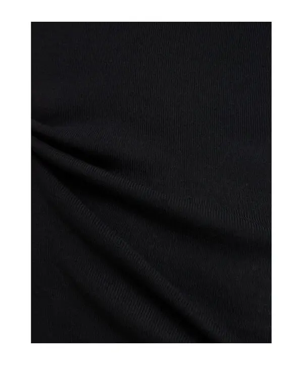 TOTEME Organic Cotton Ribbed Tank Top - Black