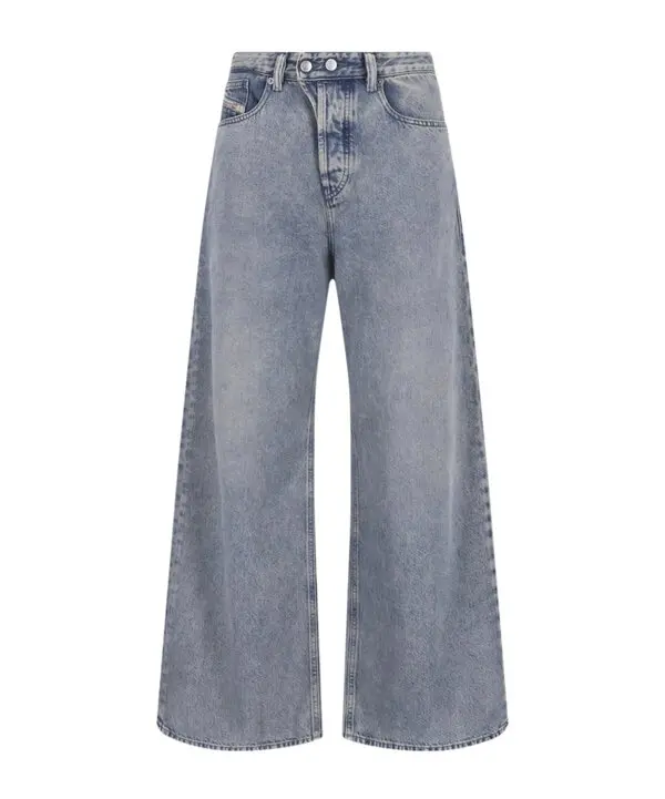 DIESEL® High-rise Wide-leg Jeans - Gray
