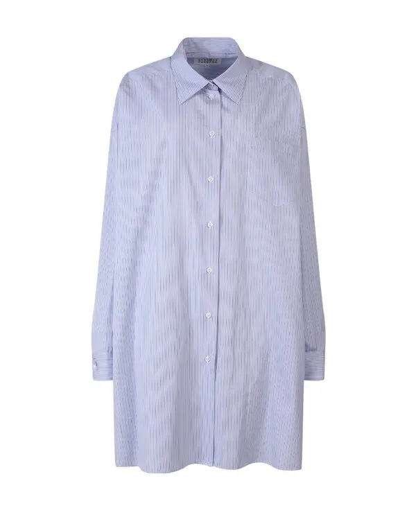 MAISON MARGIELA Striped Button-up Oversized Shirt