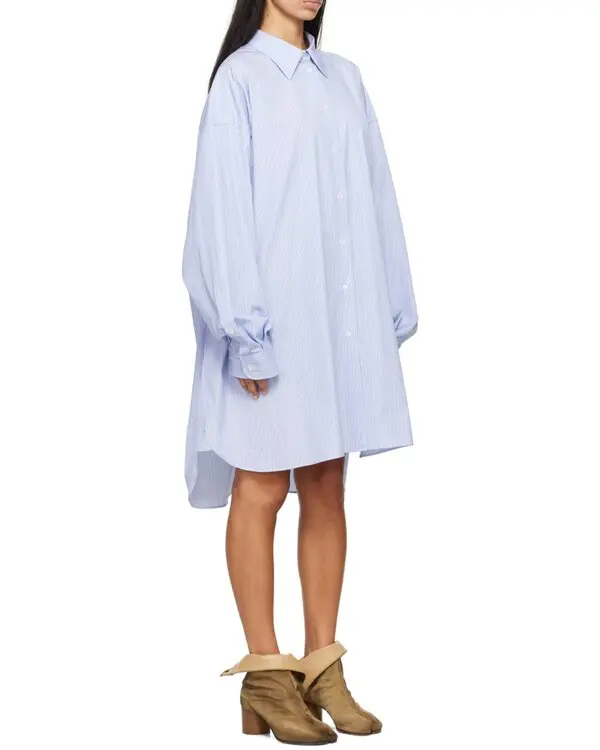 MAISON MARGIELA Striped Button-up Oversized Shirt