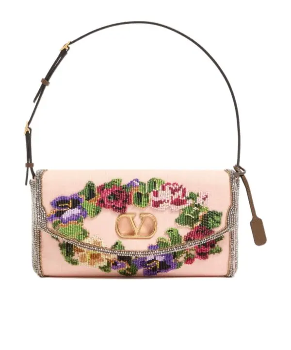 Valentino Garavani Small Shoulder Bag - Nude