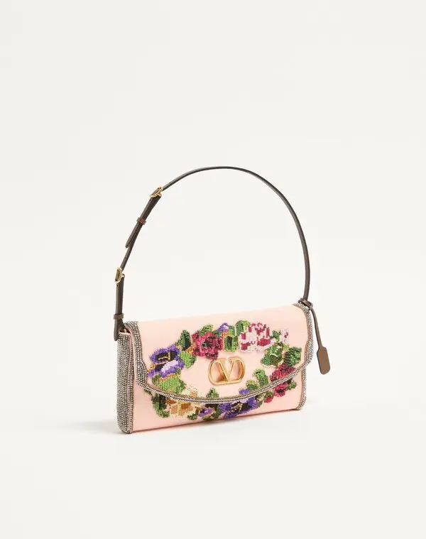 Valentino Garavani Small Shoulder Bag - Nude