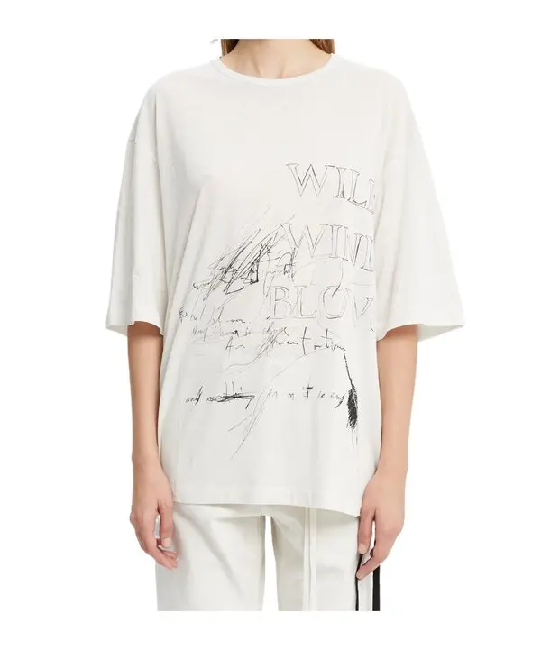 ANN DEMEULEMEESTER Printed Short Sleeve T-shirt