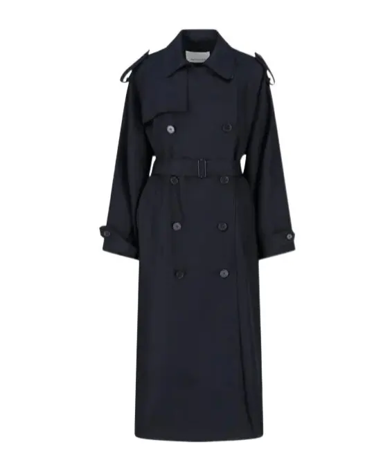 THE FRANKIE SHOP Veyron Fluid Twill Trench Jacket