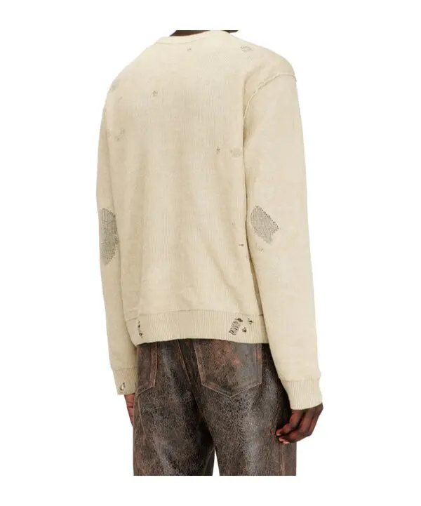 DIESEL® Distressed Knit Sweater - Light Brown