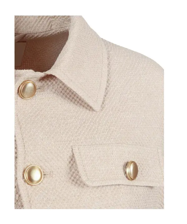 CIRCOLO 1901 Cropped Textured Jacket - Nude