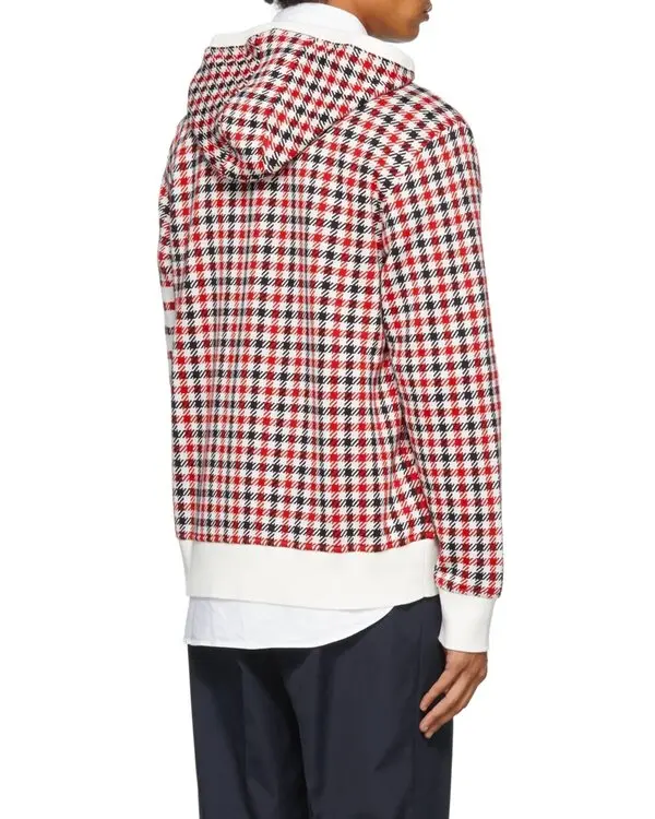 Thom Browne 4-bar Checkered Hoodie - Multi-color