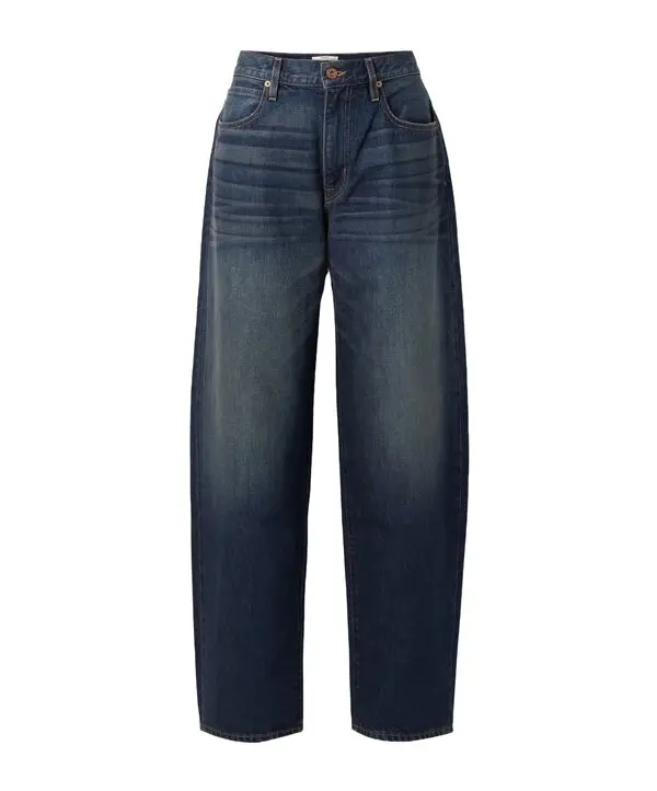 SLVRLAKE Ella Mid-rise Barrel-leg Jeans - Black
