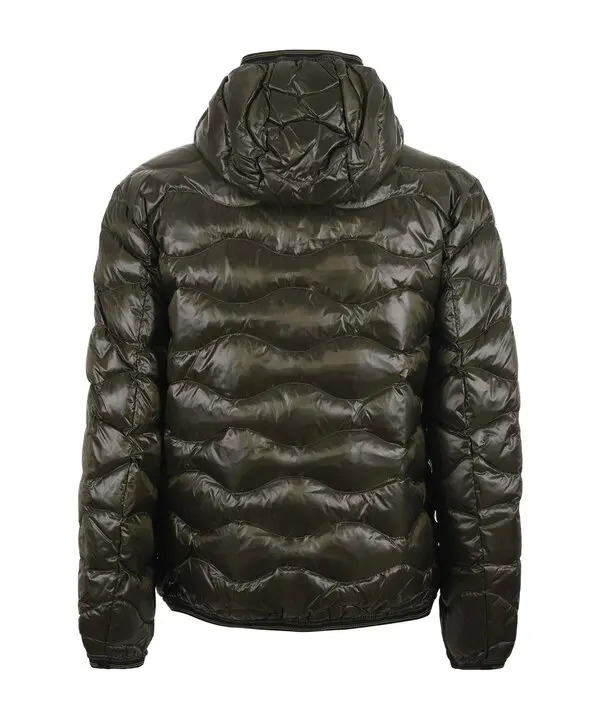 BLAUER. Hooded Puffer Jacket With Zipper Closure - Black
