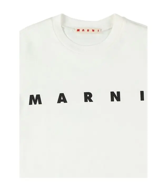 Marni Printed Cotton Jersey T-shirt - Blue