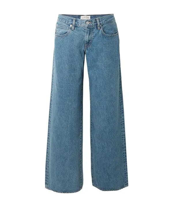 SLVRLAKE Lexi Low-rise Wide-leg Jeans By - Blue