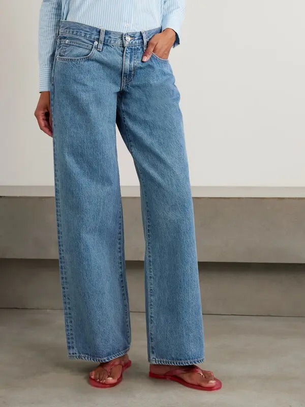 SLVRLAKE Lexi Low-rise Wide-leg Jeans