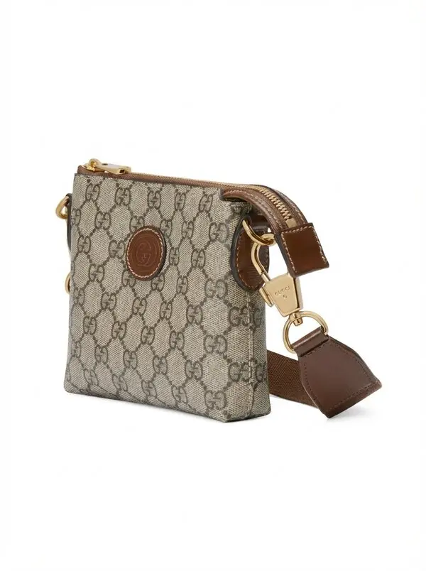 Gucci Gg Supreme Messenger Bag - Nude