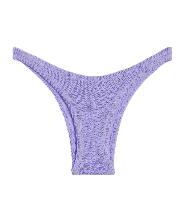REINA OLGA Ginny Textured Bikini Bottoms - Blue