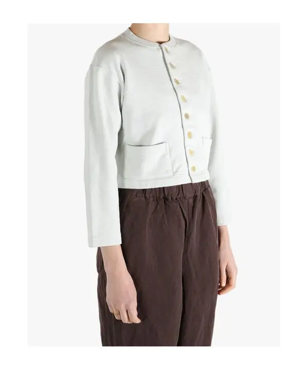 Auralee Bd Button-down Cardigan - White