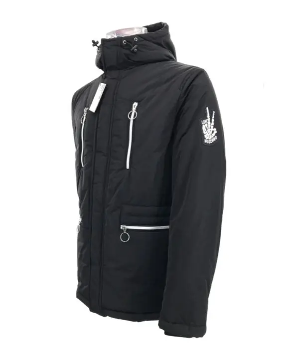 Moschino Hooded Cotton Suit With Long Sleeves