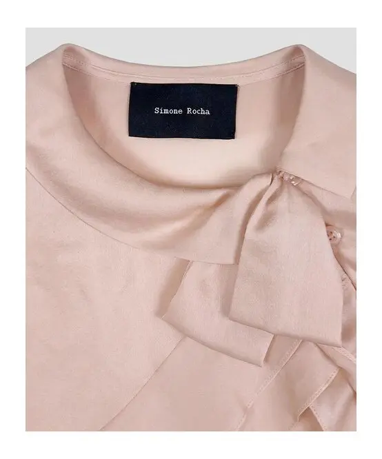 Simone Rocha Short-sleeved Ruffled Blouse