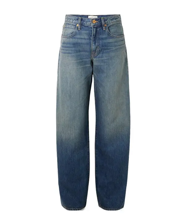 SLVRLAKE Tess Long Boyfriend Jeans - Medium Denim Blue