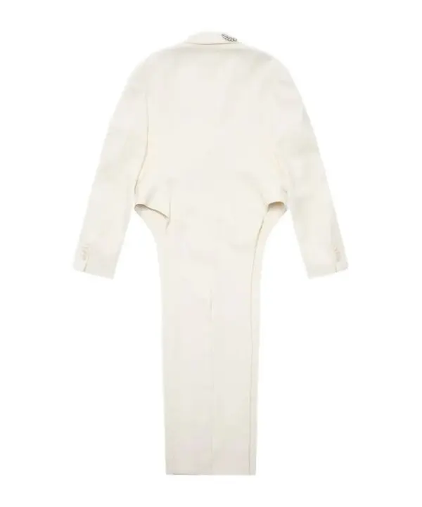 Simone Rocha Collared Wool Blend Coat