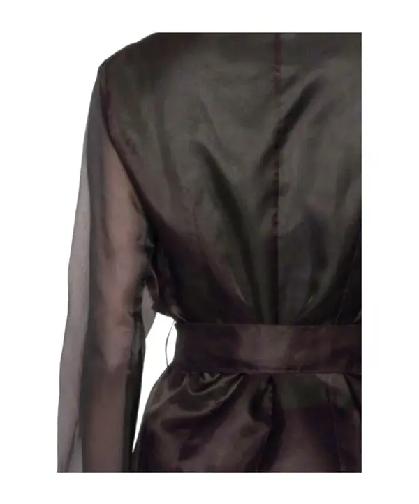 Antonelli Firenze Belted Long Sleeve Jacket - Black