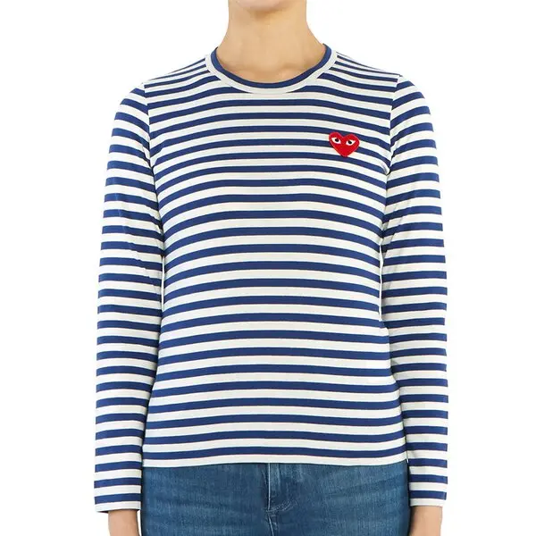 Play Comme Des Garcon Striped Long Sleeve T-shirt - No