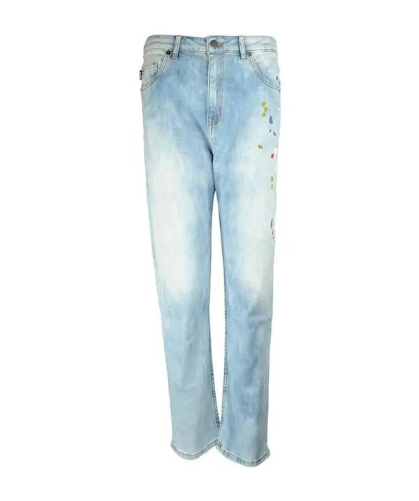 Moschino Printed Straight Tube Jeans