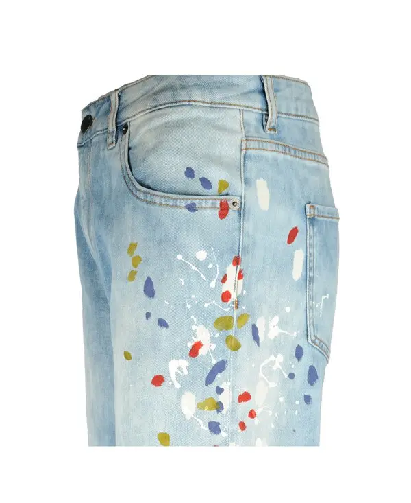 Moschino Printed Straight Tube Jeans