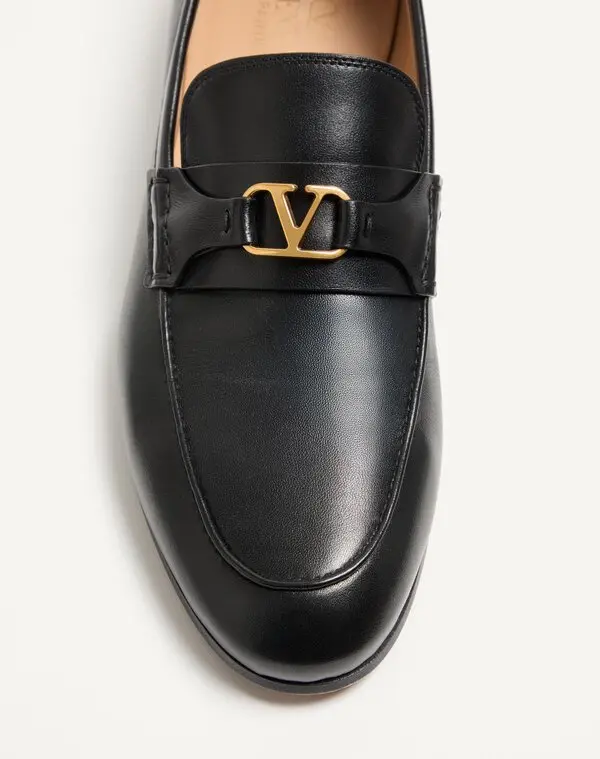 Valentino Garavani Vlogo Signature Slip-on Loafers - Black