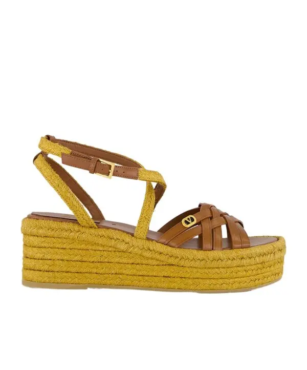 Valentino Garavani Vlogo Signature Platform Espadrille Sandals