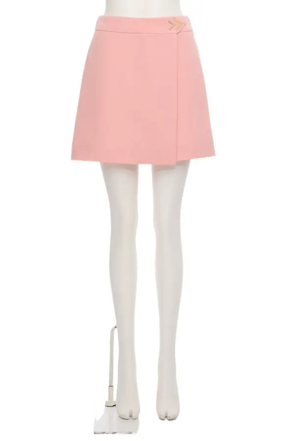 Valentino Garavani Wool Crepe Mini Skirt