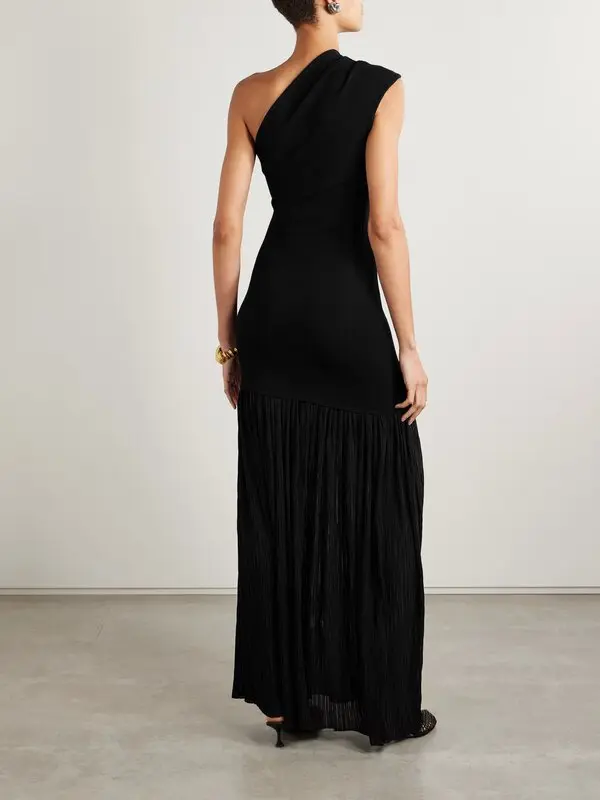 Proenza Schouler Cora One-shoulder Dress - Black