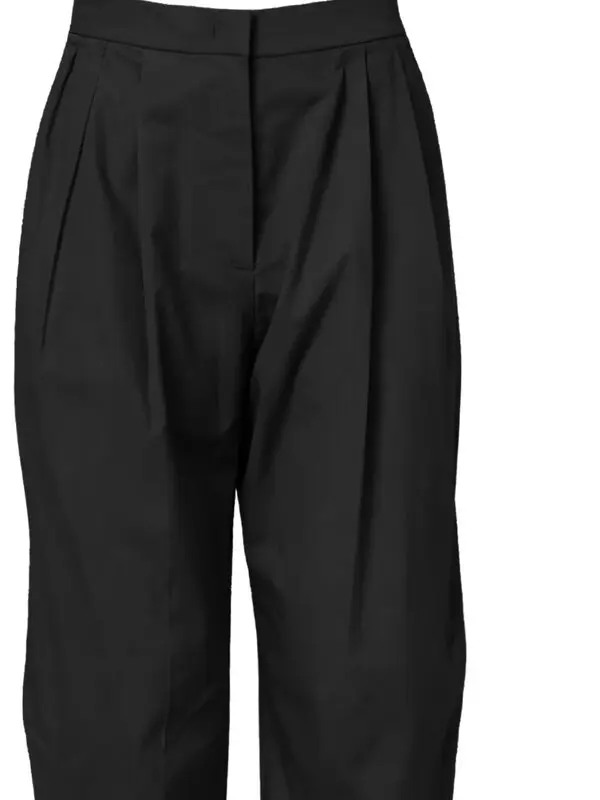 PT TORINO Pleated Tapered Trousers - Black