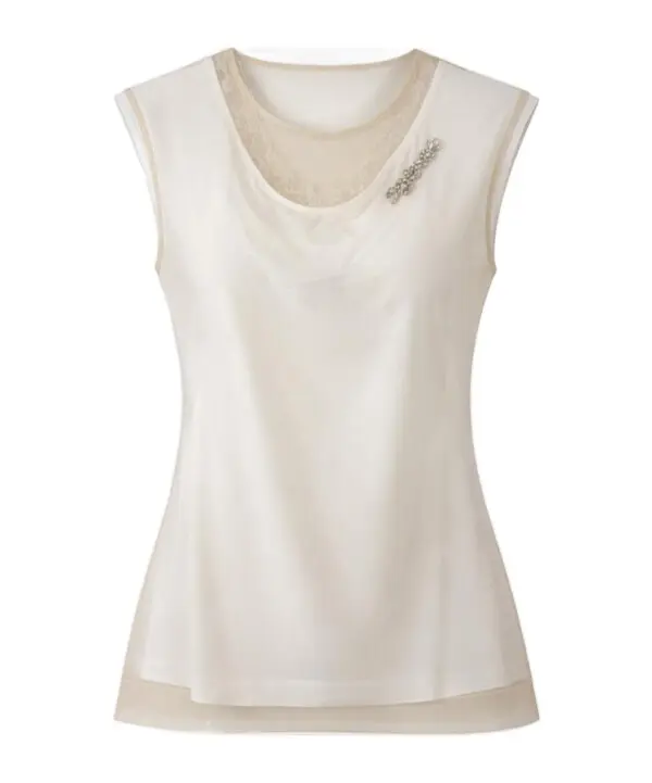 Simone Rocha Layered Lace Trim T-shirts - No