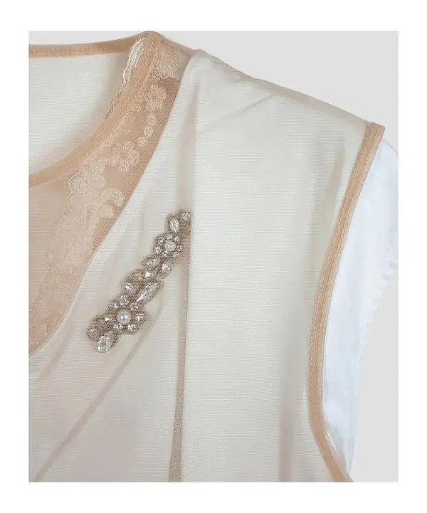 Simone Rocha Layered Lace Trim T-shirts