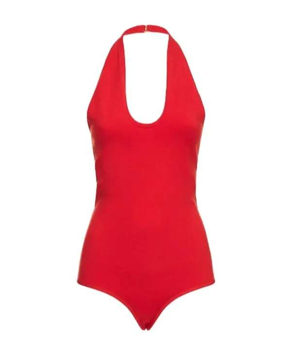 Michael Kors Halterneck Knitted Jumpsuit With Back Closure