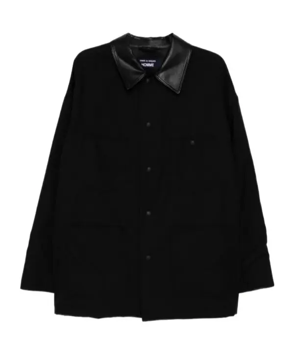 Comme Des Garçons Logo-patch Panelled Jacket