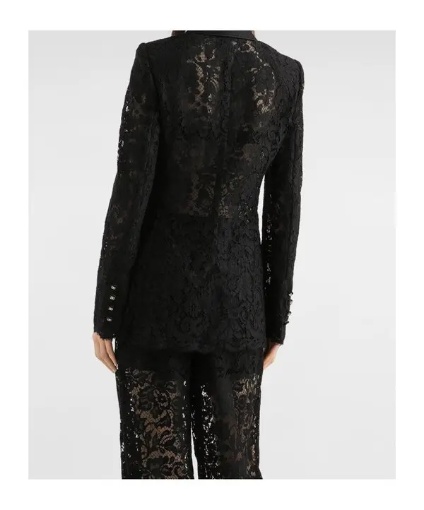 Dolce & Gabbana Lace Double-breasted Blazer